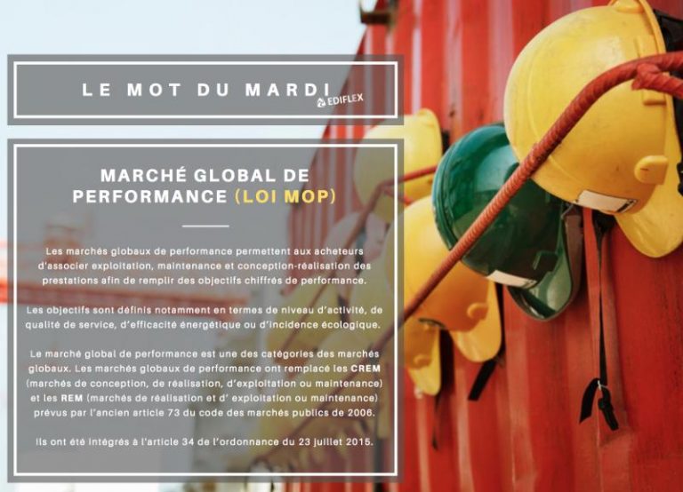 Le marché global de performance (Loi MOP) - Epicture
